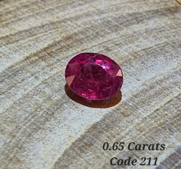 Intense Red Ruby, Oval cut 0.65 Carats 💯 percent natural and Untreated ...