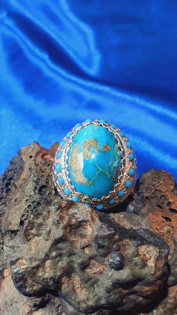 Razaqqi Pure Sky Blue Feroza Turquoise Gemstone. - Phra Pirab Occult ...